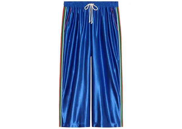 Gucci Shiny Jersey Pant With Web