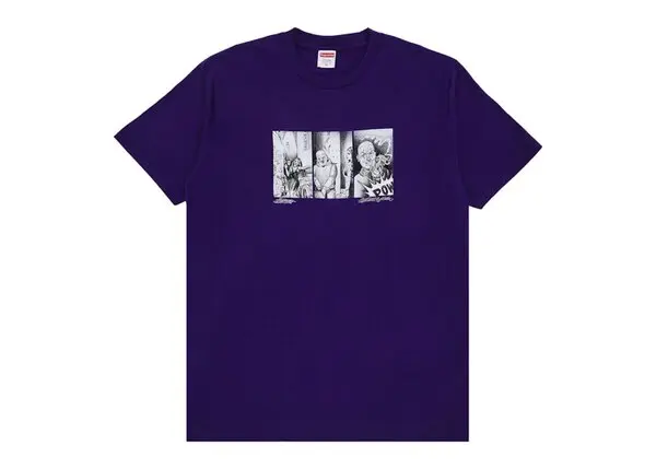 Supreme Mister Cartoon Pow Tee Shirt - Purple