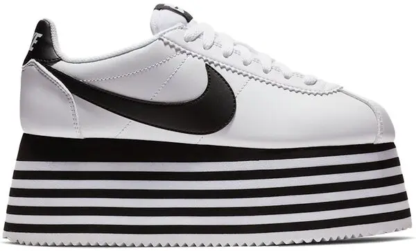 Nike Cortez Platform Comme Des Garcons Sneakers - White/black