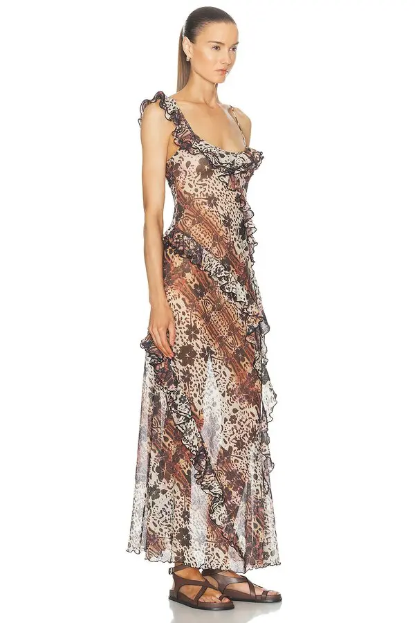 Siedres For Halter Neck Long Dress In Multi - 51% Off | Editorialist