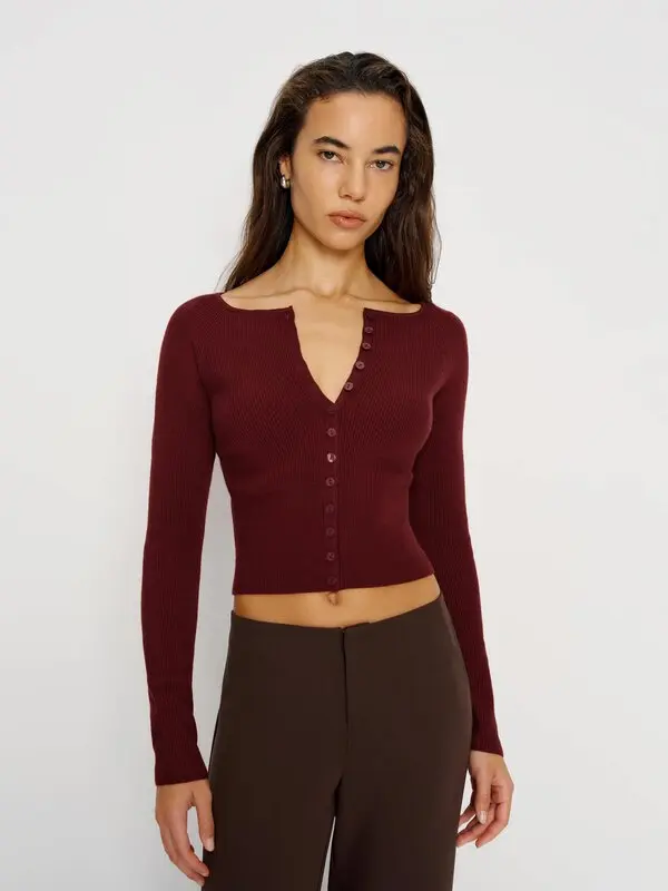 REFORMATION Meadow Regenerative Merino Cardigan