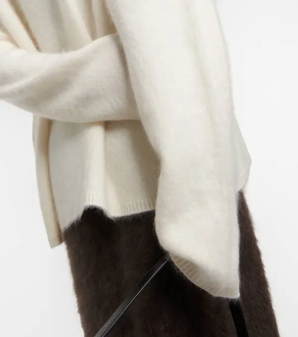 LISA YANG Natalia Brushed Cashmere Sweater - Neutrals