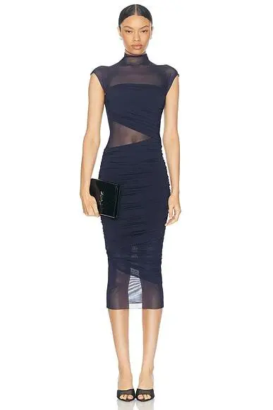 SEROYA Tabitha Midi Dress - Sapphire