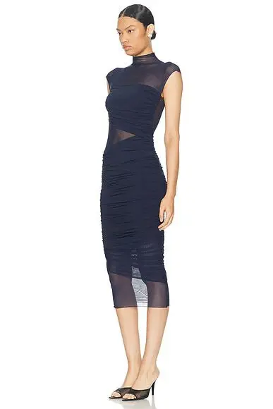 SEROYA Tabitha Midi Dress - Sapphire