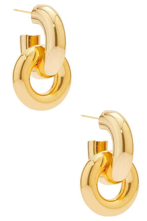 MEGA Double Hoop Earrings - 14k Gold Plated