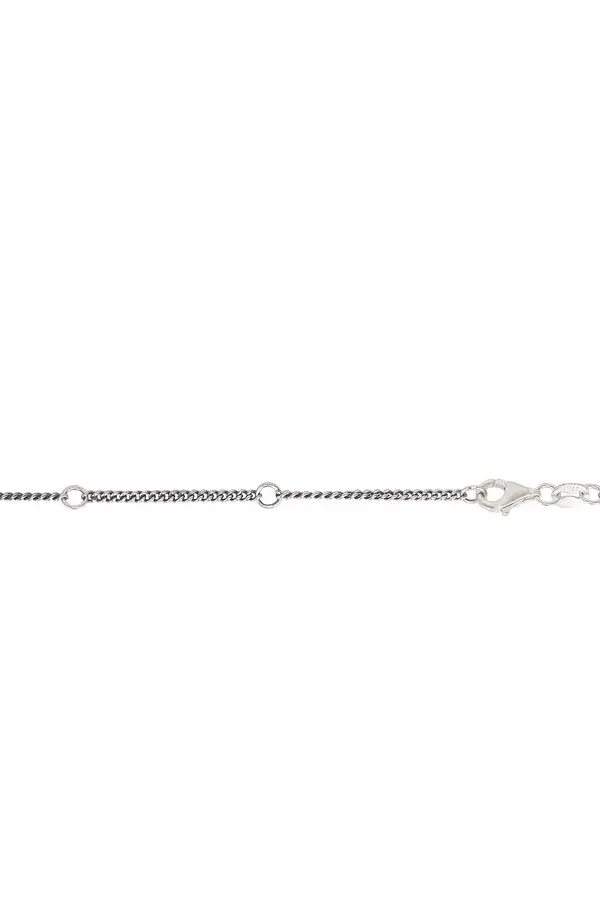 SERGE DENIMES Ethereal Feather Necklace In Metallic - Silver