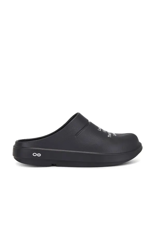 Takahiromiyashita Thesoloist. X Oofos Clog In Black - 25% Off