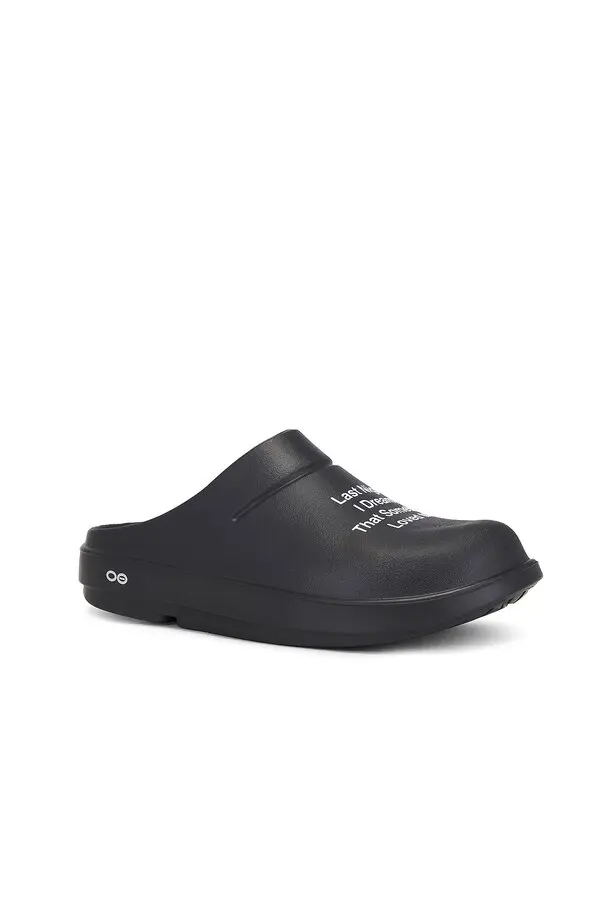 Buy TAKAHIROMIYASHITA THESOLOIST. X Oofos Clog - Black At 24% Off