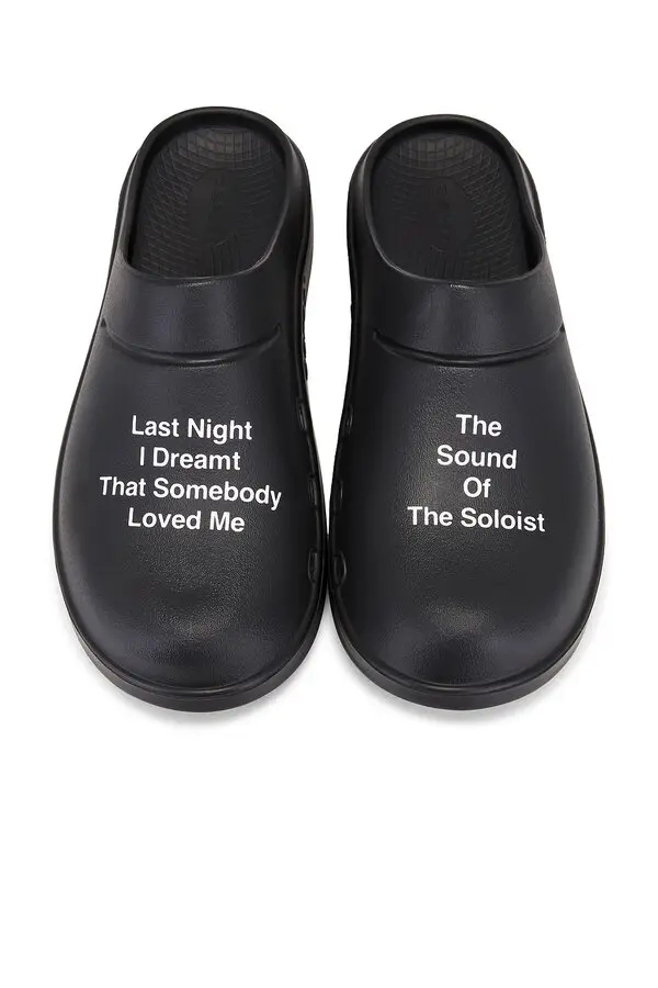 Takahiromiyashita Thesoloist. X Oofos Clog In Black - 25% Off