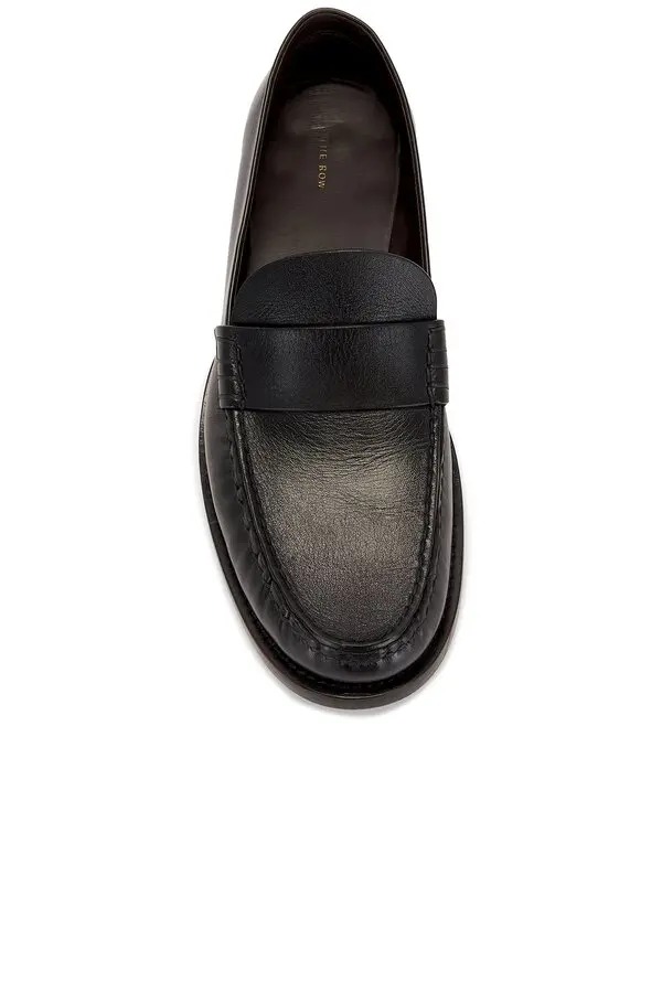 THE ROW Novus Mocassin Loafer - Black | Editorialist