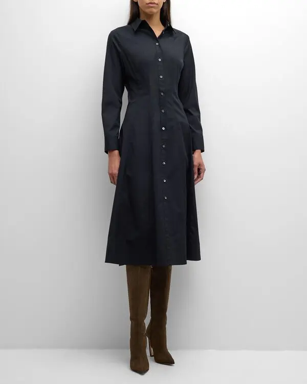 Veronica Beard Goldie Midi Shirtdress