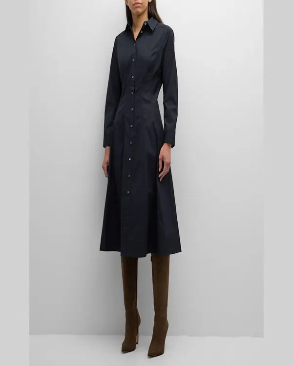 Veronica Beard Goldie Midi Shirtdress