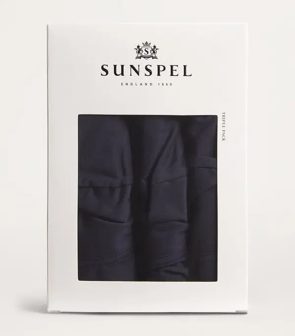 Sunspel Stretch-cotton Trunks - Navy