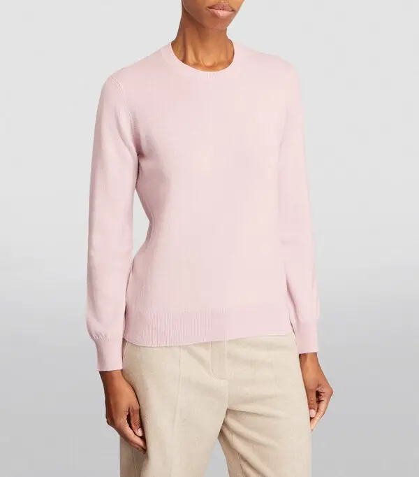 Harrods Cashmere Crew-neck Sweater - Pink