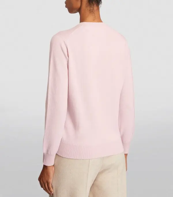 Harrods Cashmere Crew-neck Sweater - Pink