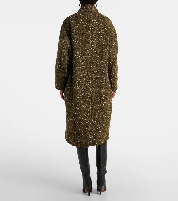 MARANT ETOILE Horia Wool-blend Wrap Coat