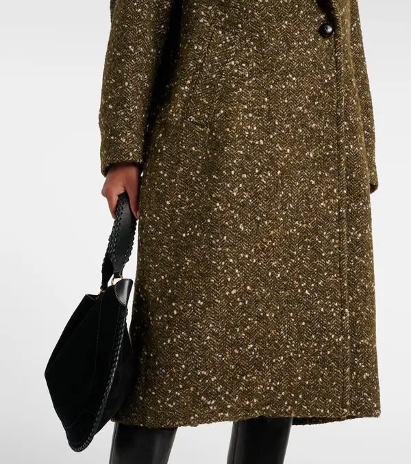 MARANT ETOILE Horia Wool-blend Wrap Coat