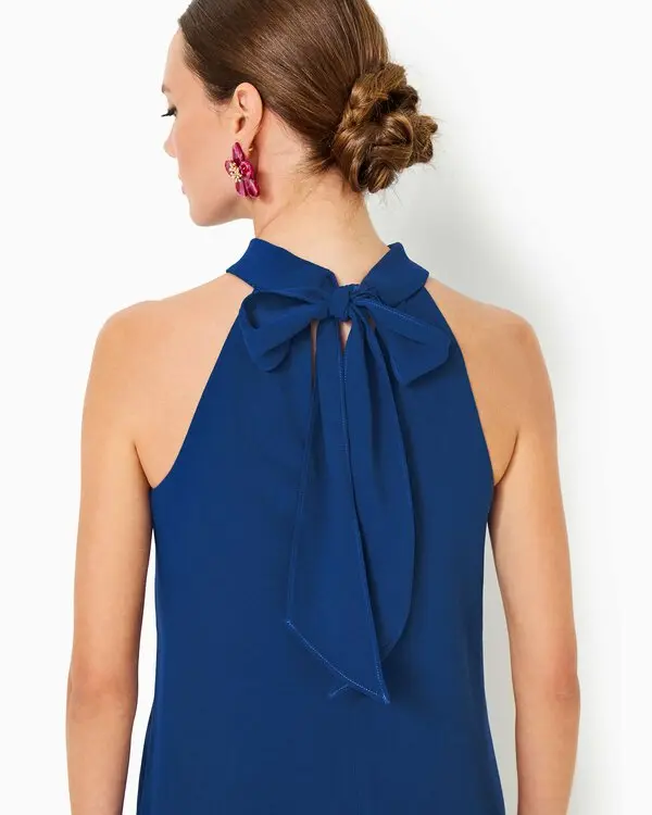 Lilly Pulitzer Alaric Halter Maxi Dress - Blue Med | Editorialist