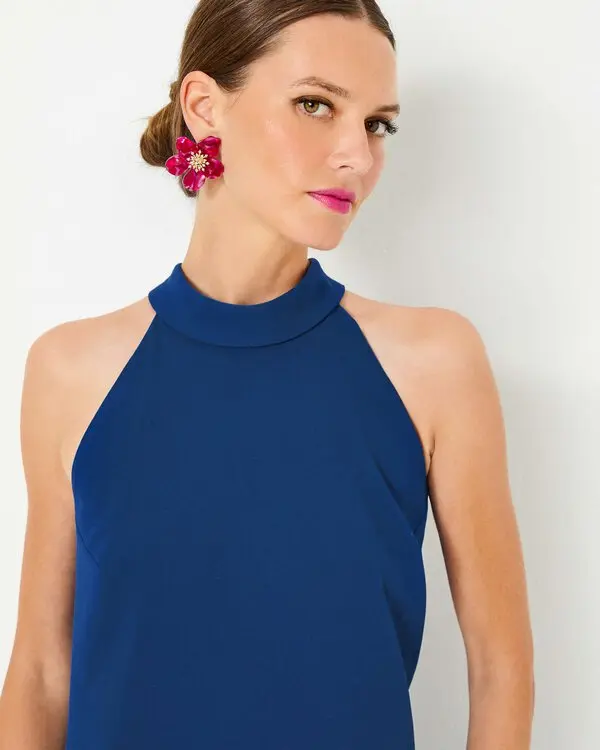 Lilly Pulitzer Alaric Halter Maxi Dress - Blue Med | Editorialist