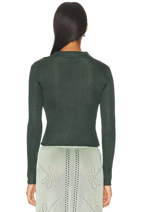 Calle Del Mar Long Sleeve Cardigan - Pine