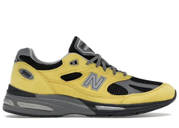 NEW BALANCE 991v2 Miuk City Exclusive Pack Asiapacific Sneakers - Yellow/black/grey