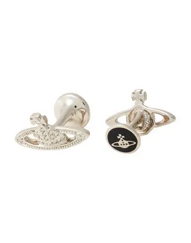 VIVIENNE WESTWOOD Mini Bas Relief Cufflinks Cufflinks And Tie Clips Brass, Crystal - Silver