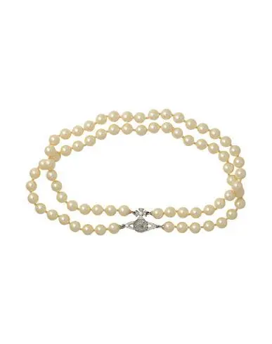 VIVIENNE WESTWOOD Graziella Pearl Choker Necklace - Silver