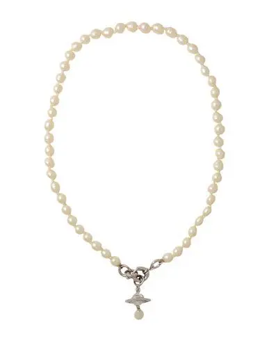 VIVIENNE WESTWOOD Aleksa Brass And Glass Necklace - Silver