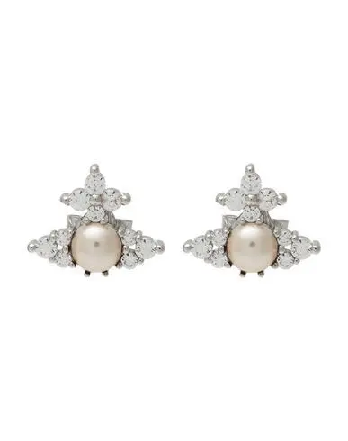 VIVIENNE WESTWOOD Feodora Stud Earrings - Silver