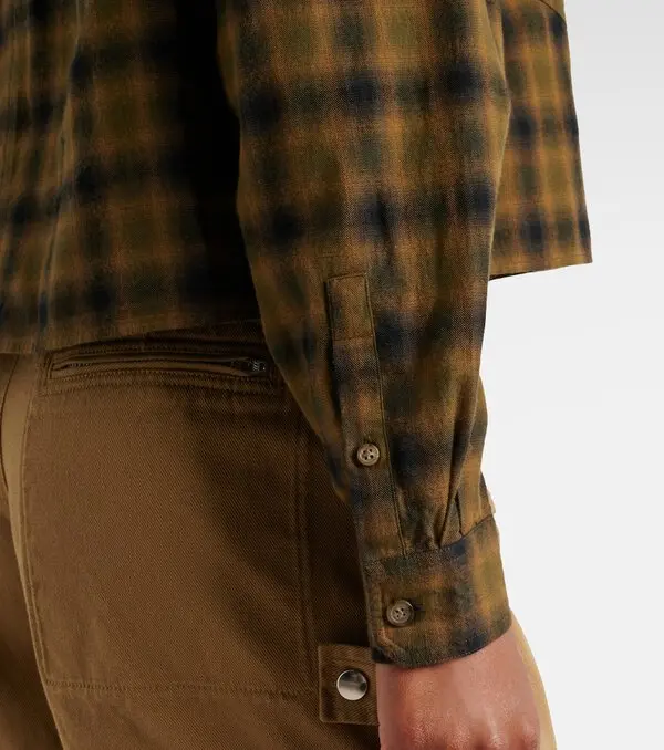 MARANT ETOILE Telina Plaid Cropped Shirt