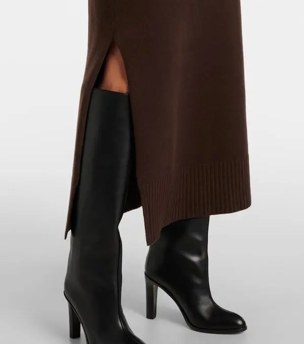 FFORME Ainsley Wool And Cashmere Shift Dress - Brown