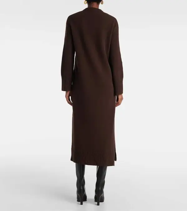 FFORME Ainsley Wool And Cashmere Shift Dress - Brown