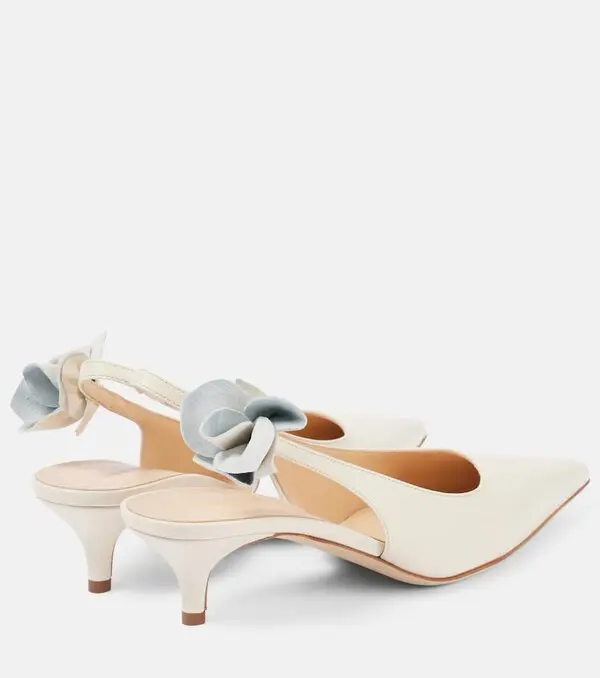 Magda Butrym Bridal Leather Slingback Pumps