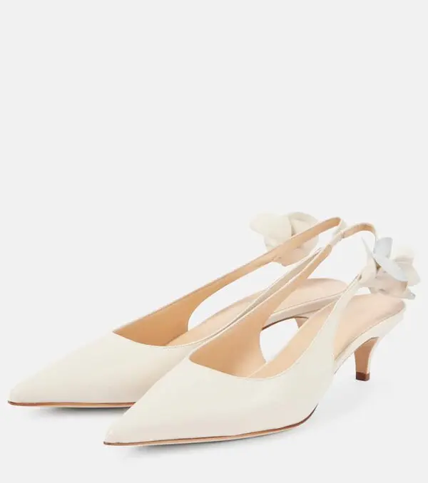 Magda Butrym Bridal Leather Slingback Pumps