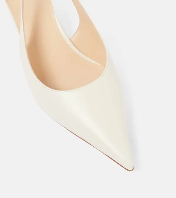 Magda Butrym Bridal Leather Slingback Pumps