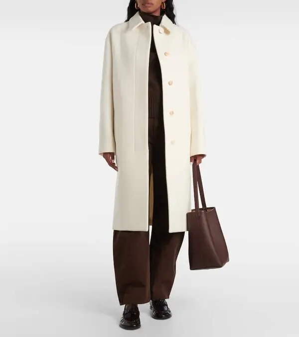 FFORME Jamie Virgin Wool Coat - White