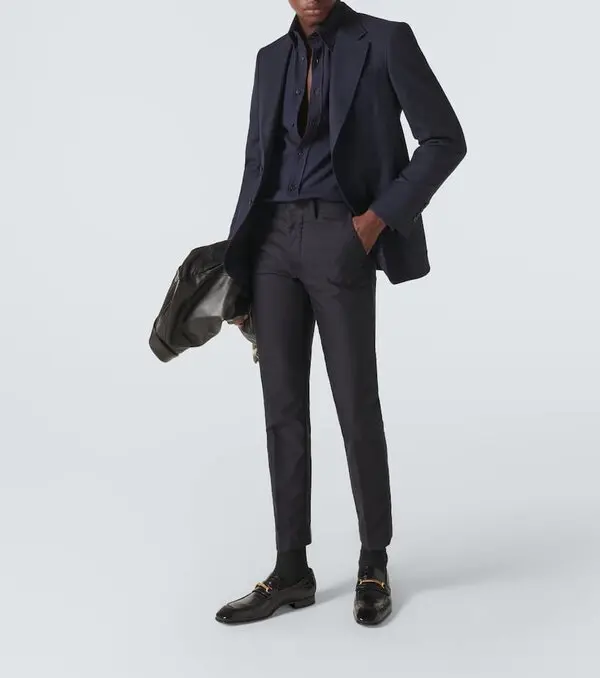 TOM FORD Wool, Mohair, And Silk Suit Jacket