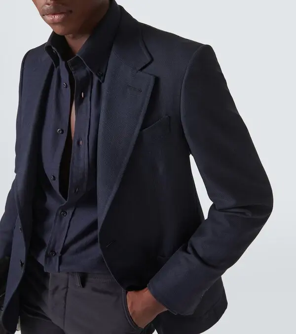 TOM FORD Wool, Mohair, And Silk Suit Jacket