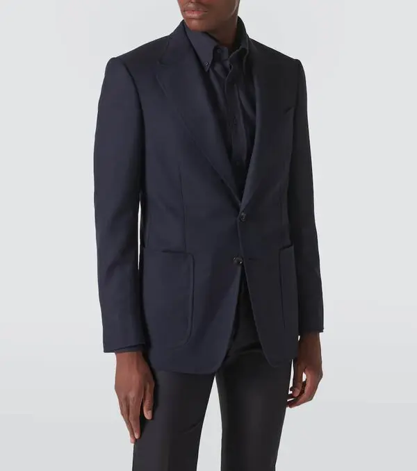 TOM FORD Wool, Mohair, And Silk Suit Jacket