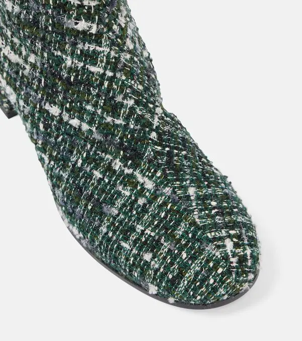 GIANVITO ROSSI Joelle 45 Bouclé Tweed Ankle Boots