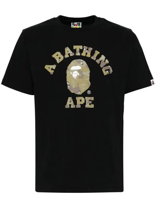 A BATHING APE Logo-printed T-shirt - Black