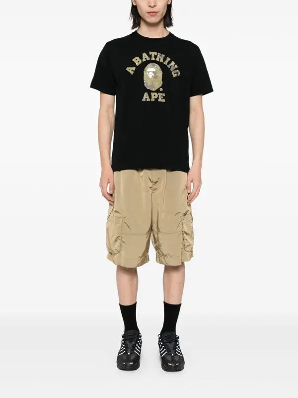 A BATHING APE Logo-printed T-shirt - Black