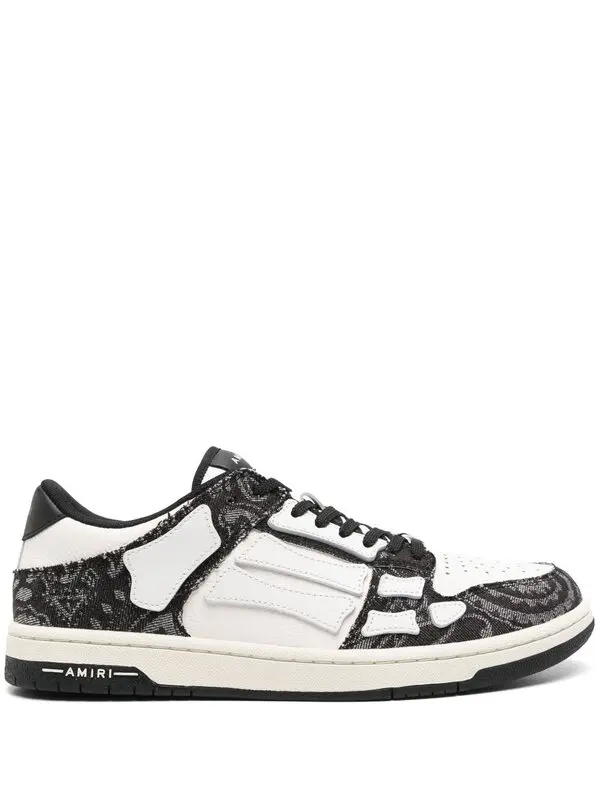 Amiri Bandana Denim Sneakers - Black