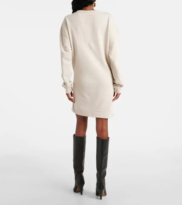 MARANT ETOILE Pipper Draped Mini Dress - Beige