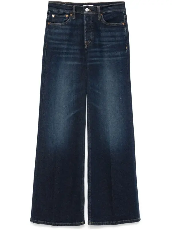 RE/DONE Mid-rise Wide-leg Jeans - Blue