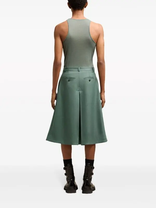 AMI Paris Paneled Wide Leg Shorts