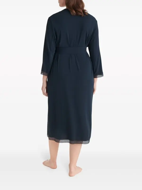 ERES Violette Lace Trim Robe - Blue