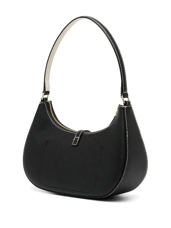 AGNES B. Logo-lettering Leather Shoulder Bag