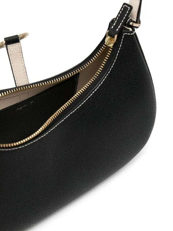 AGNES B. Logo-lettering Leather Shoulder Bag