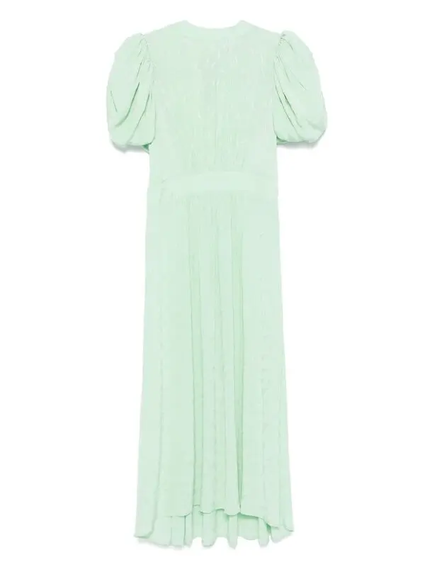 green emerald velvet dress Gaia Dress